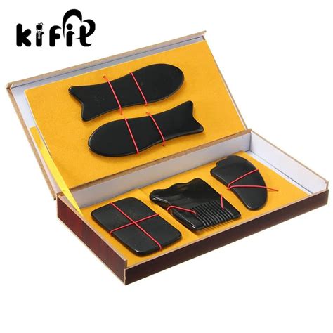 Kifit Convenient 5pcs Chinese Traditional Body Care Scraping Guasha