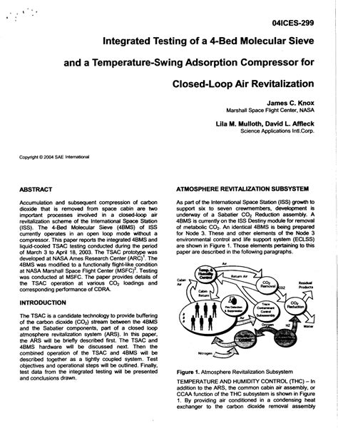 Integrated Testing Of A 4 Bed Molecular Sieve And A Temperature Swing