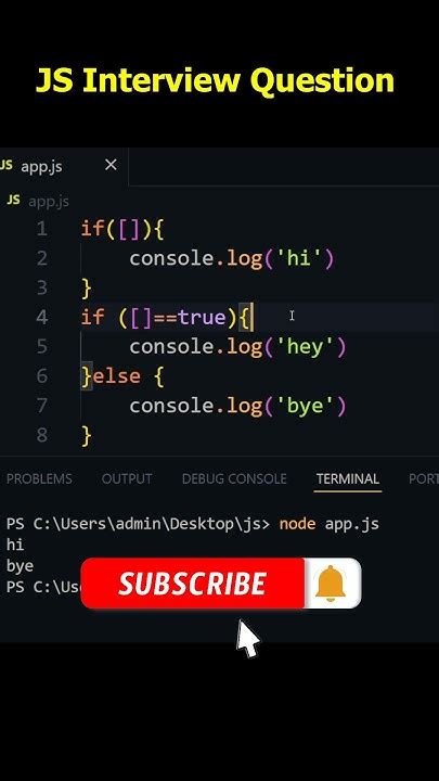 Why True Is False In Javascript 😱 Javascript Coding Youtube