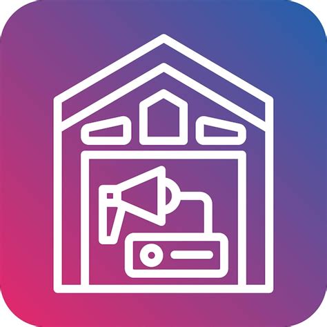 Premium Vector Marketing Data Warehouse Icon Style