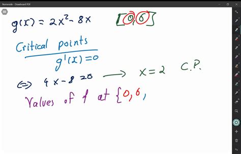 Solved Finding Extrema On A Closed Interval In Exercises 17 36 Find