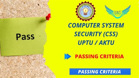 Computer System Security Css Passing Criteria Aktu Unique Appsites Youtube