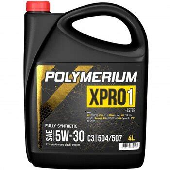 Polymerium XPRO1 5W 30 С3 504 507 свежее Лабораторные анализы