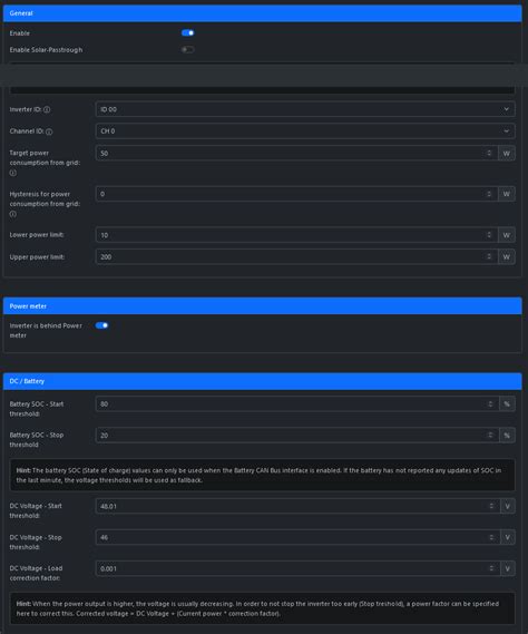 Dynamic Power Limiter Au Erhalb Gegebenen Parametern Hoylabs Opendtu Onbattery Discussion