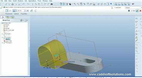 Pro Engineer Pro E Wildfire 5 0 Basic Beginner Part Modeling Graphic Cad Draiwng