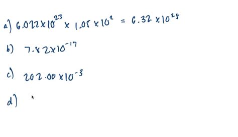 Solved Perform The Following Mathematical Operations And Express The