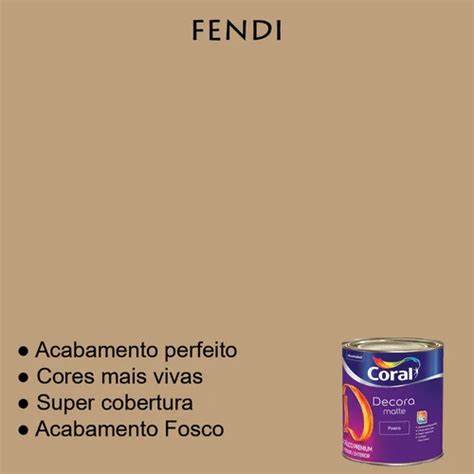 Tinta Linha Decora Coral Cor Fendi Lata De 800ml Mercadolivre