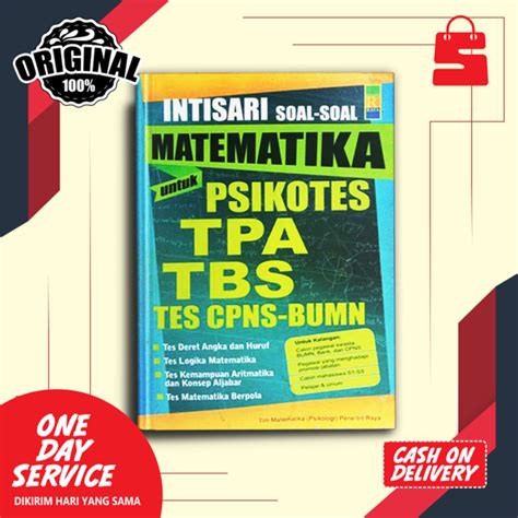 BUKU MATERI SOAL TES INTISARI SOAL SOAL MATEMATIKA UNTUK PSIKOTES TPA