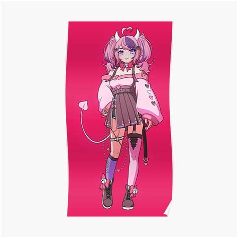 Ironmouse Cute Poster For Sale By Chalisa Redbubble