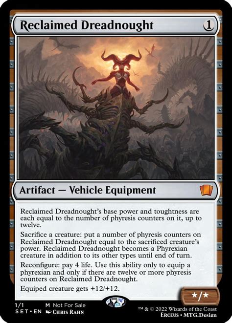 A Phyrexian Dreadnought Inspired By The New Weatherlight And Sheoldred