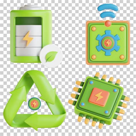 Premium Psd Iot Set 3d Illustration