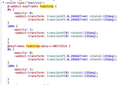 webkit keyframes have no scope id · issue 975 · vuejs vue loader · github