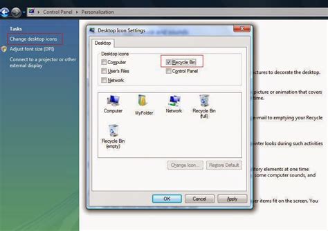 How To Restore Missing Desktop Icons In Windows Vista