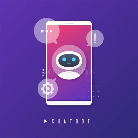 Chat Bot Virtual Assistance Artificial Intelligence Concept Stock Vector Illustration Of