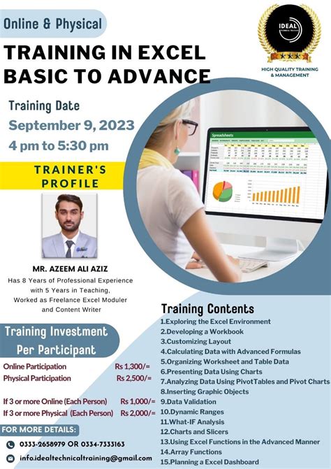 Ideal Technical Training Official On Linkedin Excel Msexcel