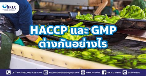 Haccp และ Gmp ต่างกันอย่างไร Knowledge Center