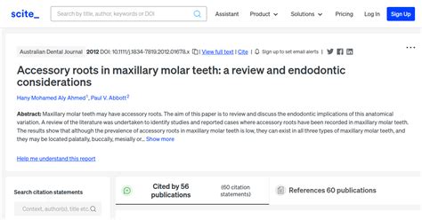 Accessory Roots In Maxillary Molar Teeth A Review And Endodontic