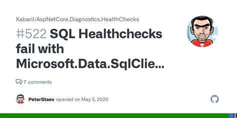 SQL Healthchecks Fail With Microsoft Data SqlClient