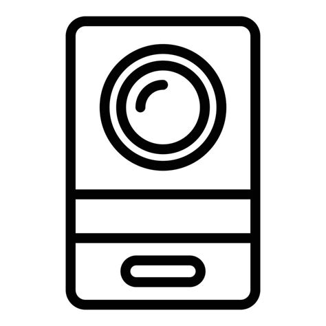 Digital Video Intercom Icon Outline Vector Door System 15101949 Vector Art At Vecteezy