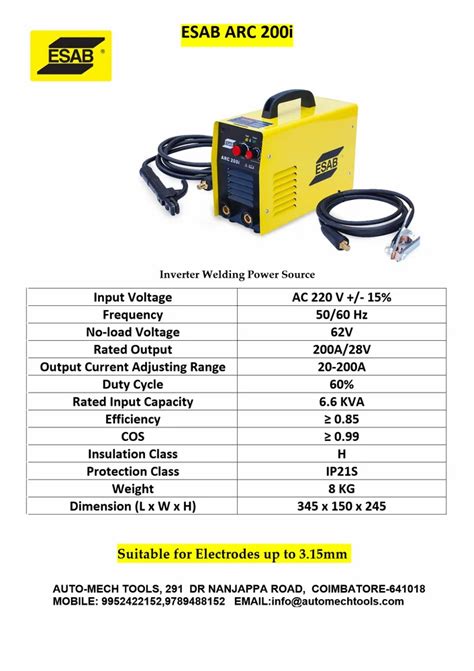 Esab Arc 200i Inverter Welding Machine At ₹ 13000 Inverter Arc