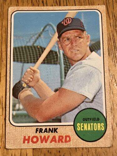 1968 Topps 320 Frank Howard VG Washington Senators EBay