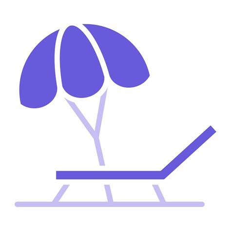 Premium Vector Beach Chair Icon
