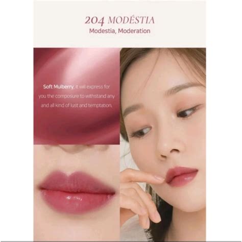 Jual Dinto Blur Glowy Lip Tint 204 Modestia Shopee Indonesia