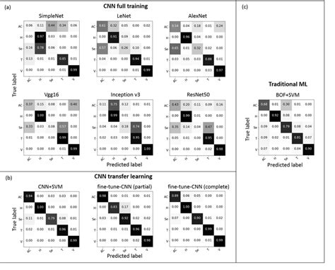 Patch Wise Confusion Matrices Of All The Classification Frameworks