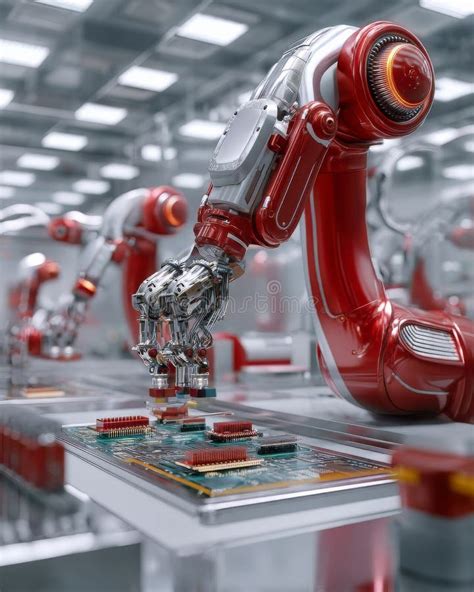 The Future Of Artificial Intelligence And Robotics In Advanced Manufacturing Processes Stock