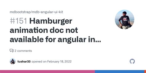 Hamburger Animation Doc Not Available For Angular In Mdb Bootstrap 4