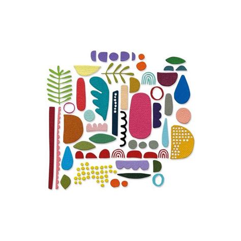 Sizzix Thinlits Die Set 43pk Abstract Elements By Tim Holtz 2495 Chf