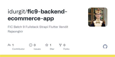 GitHub Idurgit Fic9 Backend Ecommerce App FIC Batch 9 Fullstack
