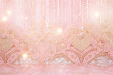 Romantic Blush And Glitter Wedding Background With Wedding Background Floral Flower Design