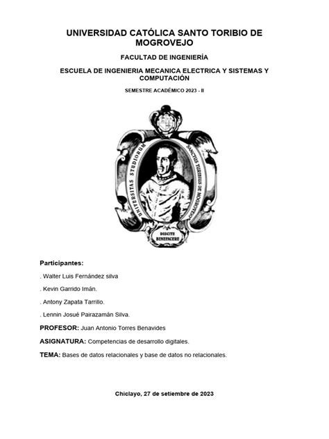 Base De Datos Relacionales Y No Relacionales Pdf