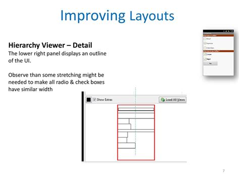 Android Improving Layouts Hierarchyviewer And Lint Ppt Download