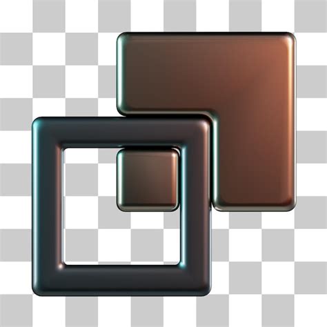 Premium Psd Subtract Shape 3d Icon