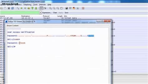 Capturing Sniffing Telnet Password Using Wireshark
