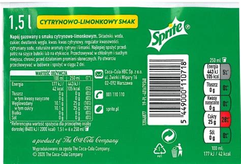 Sprite PET 1 5 L NAPOJE Sprite OFERTA MARKI Sprite Markowe