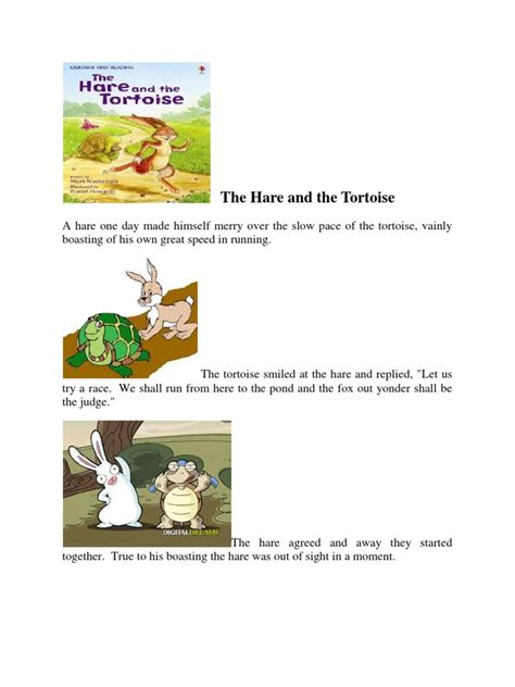 Free Printable Version Of The Tortoise And The Hare Download Free