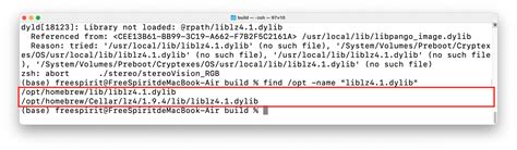 usr local lib liblz4 1 dylib‘ no such file liblzf csdn博客