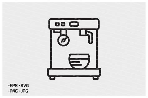 Coffee Maker Line Icon Vector Graphic By Designfour Creative Fabrica