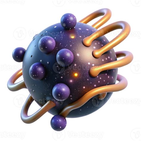 Cosmic Sphere 3d Render Abstract Background Illustration 55386240 Png
