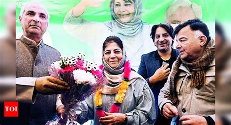 Quality Of Life Mufti Re Elected Pdp Chief Srinagar News Times Of