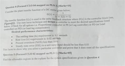 Solved Question Focused CLO Mapped On PLO Chegg