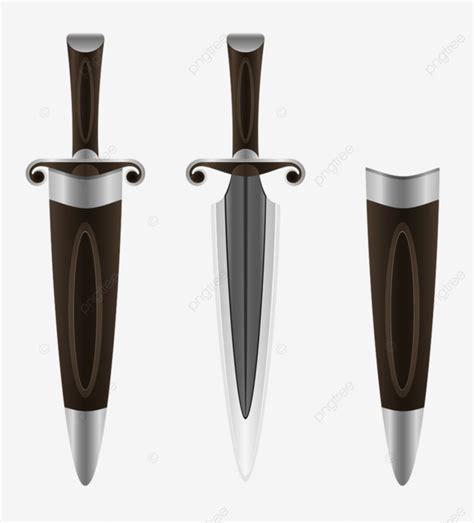 Gambar Ilustrasi Vektor Saham Abad Pertengahan Belati Pertempuran