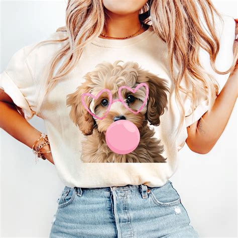 Cavapoo Png Cavapoo Mom Valentine T Pink Cavapoo Dog Blowing