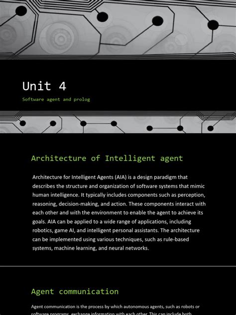 Unit 4 Software Agent And Prolog Pdf Intelligence Ai And Semantics Artificial Intelligence