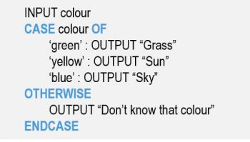 Selection Computer Science GCSE GURU