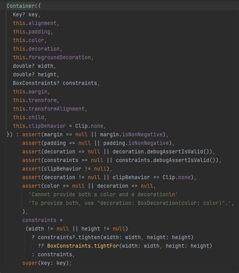 Flutter Container위젯 특성