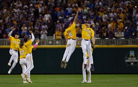 Lsu Defeats Florida 4 3 In 2023 Cws Championship Game 1 College Baseball Daily